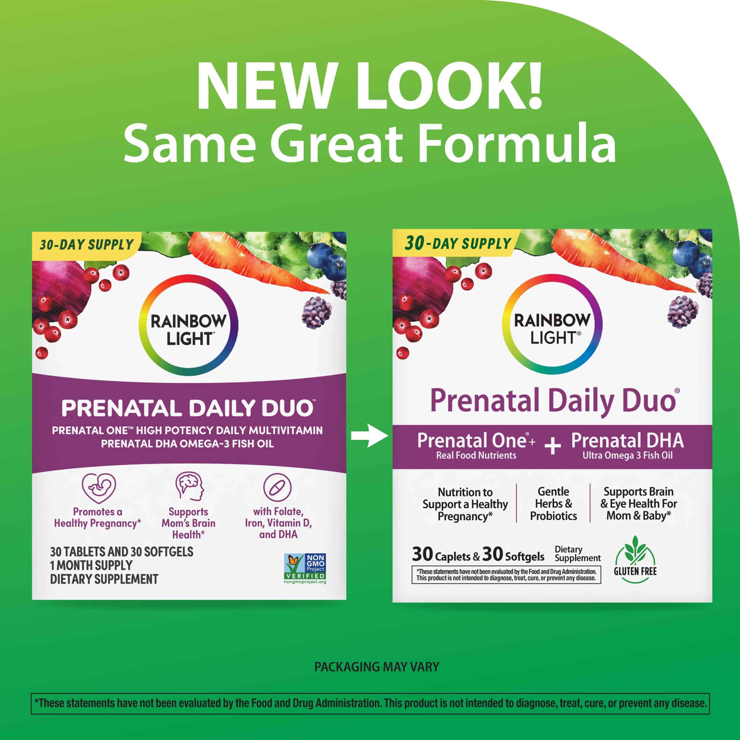Prenatal Daily Duo Multivitamin & DHA, 2 Bottles 30 Day Supply ...
